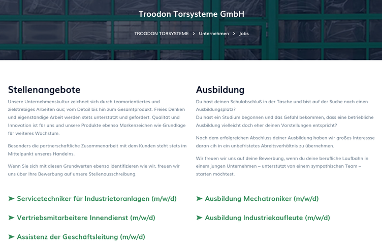 Troodon-Torsysteme (Melle): LKW Fahrer (m/w/d) als Aushilfs- bzw. Minijob