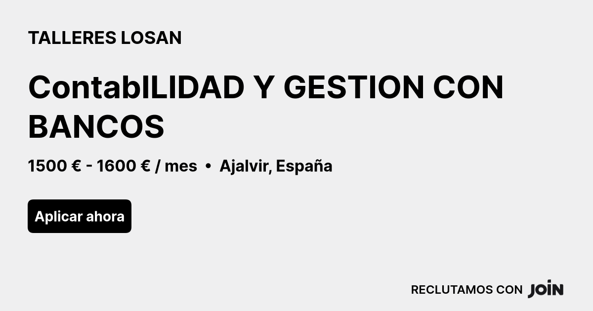 TALLERES LOSAN (Ajalvir): ContabILIDAD Y GESTION CON BANCOS