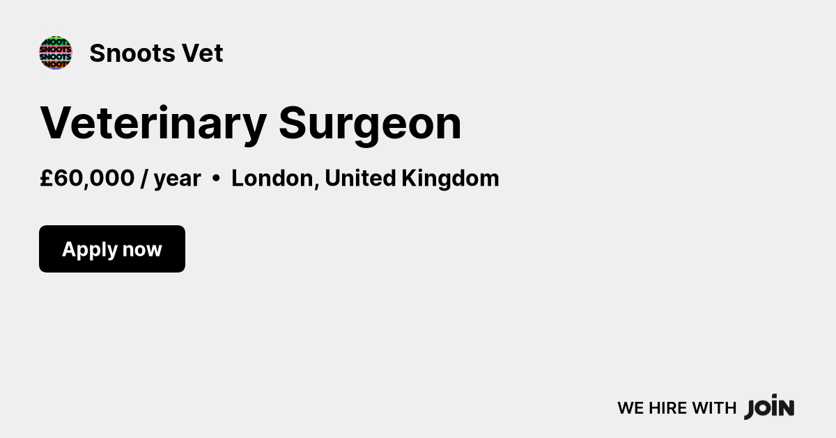 Snoots Vet (London): Veterinary Surgeon
