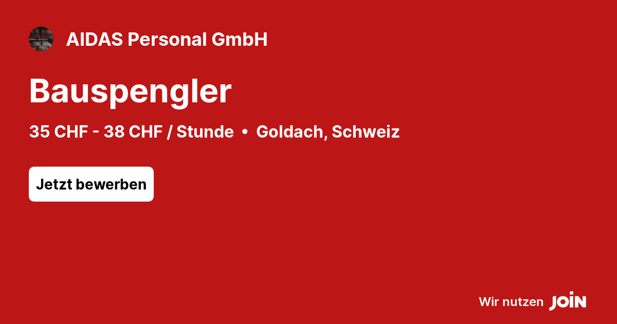 AIDAS Personal (Goldach): Bauspengler