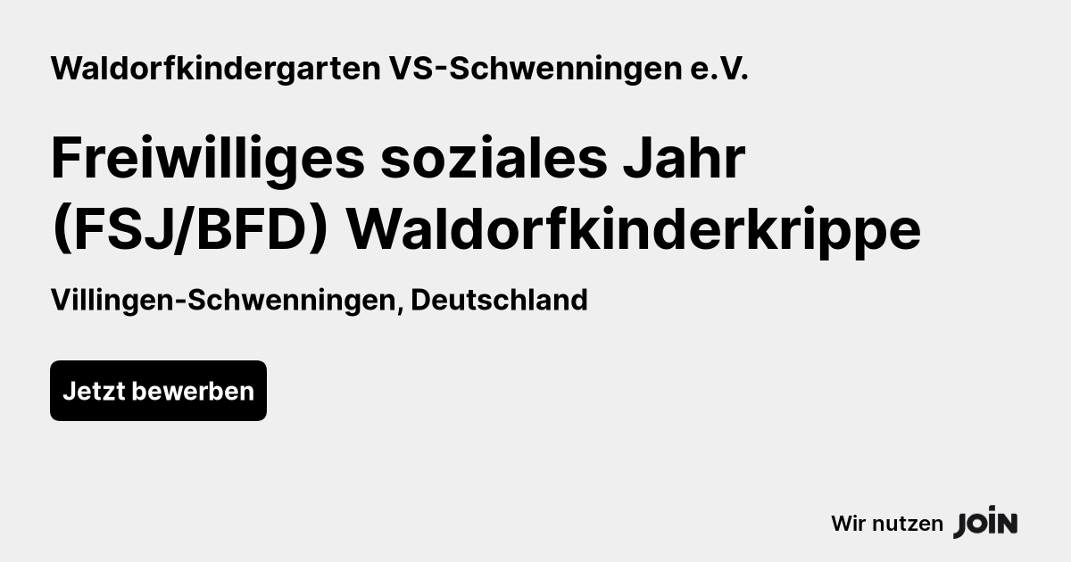 Waldorfkindergarten VS-Schwenningen e.V. (Villingen-Schwenningen ...