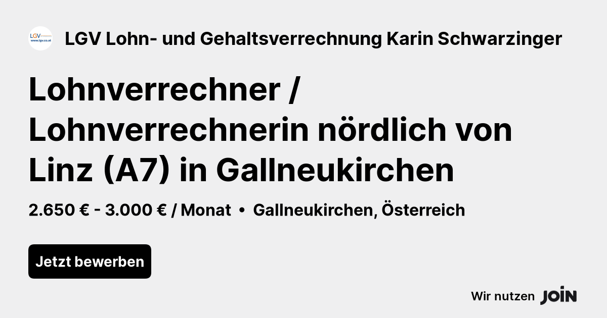LGV Lohn- und Gehaltsverrechnung Karin Schwarzinger (Gallneukirchen ...