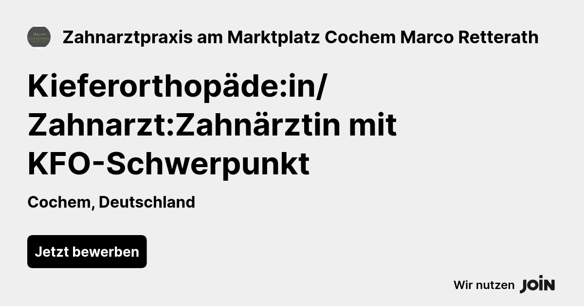 Zahnarztpraxis am Marktplatz Cochem Marco Retterath (Cochem ...