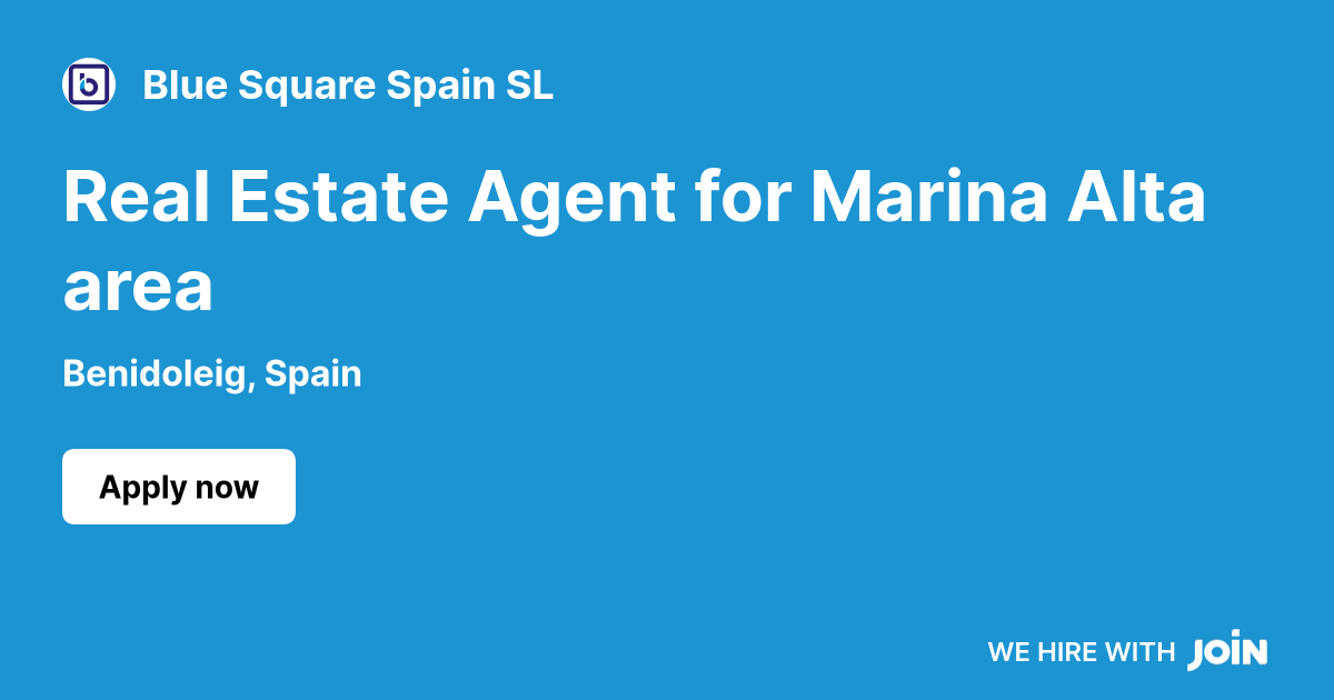 Blue Square Spain SL (Benidoleig): Real Estate Agent for Marina Alta area