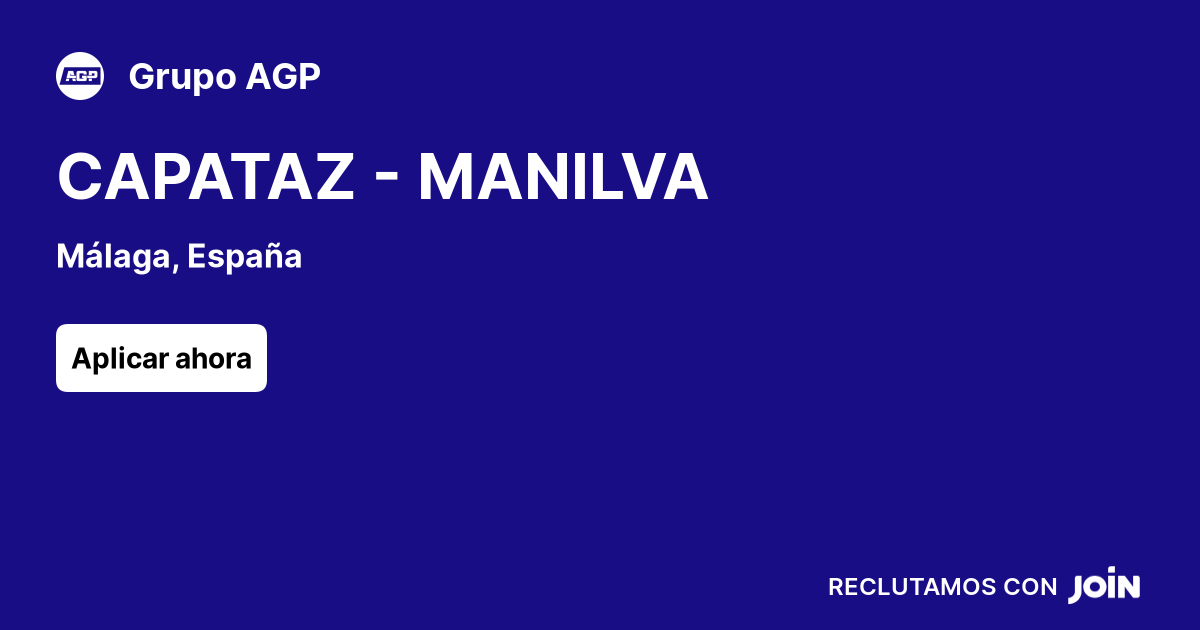 Grupo AGP (Málaga): CAPATAZ - MANILVA