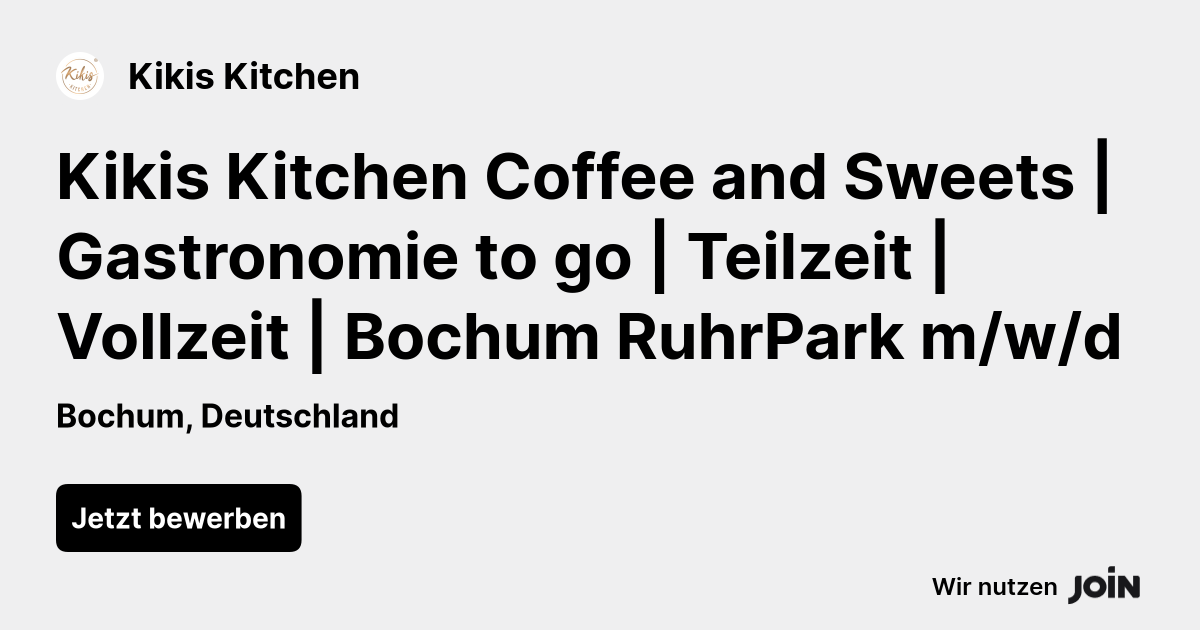 Kikis Kitchen (Bochum): Kikis Kitchen Coffee and Sweets | Gastronomie ...