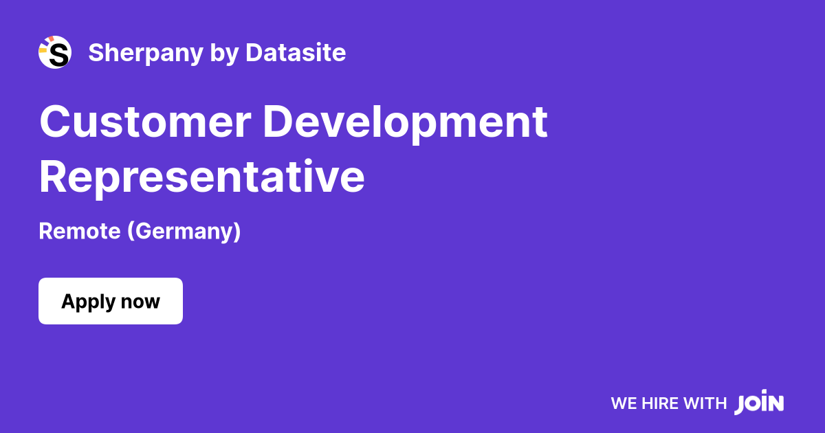 Sherpany by Datasite (Remote): Customer Development Representative