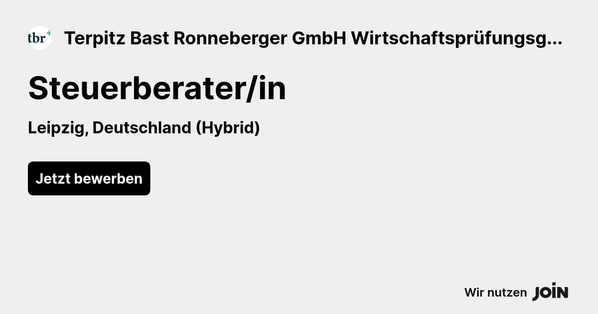 Terpitz Bast Ronneberger GmbH Wirtschaftsprüfungsgesellschaft ...