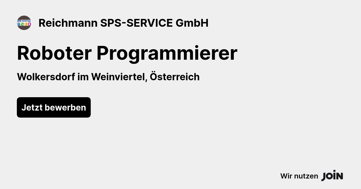 Reichmann SPS-SERVICE (Wolkersdorf im Weinviertel): Roboter Programmierer