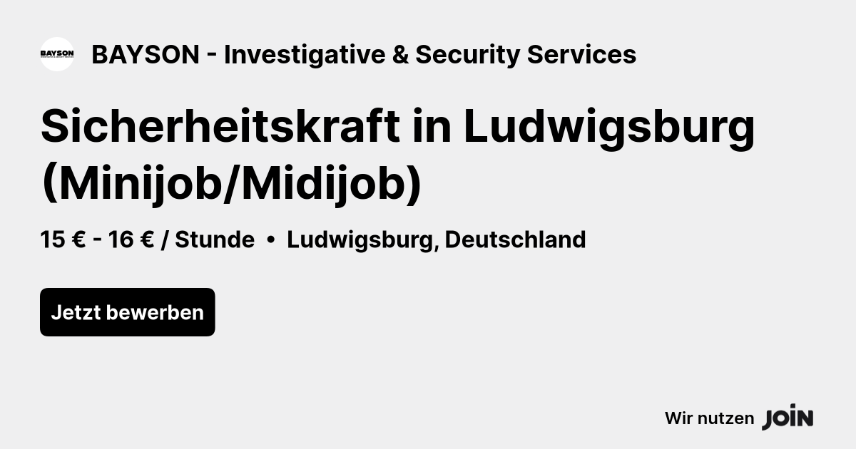 BAYSON - Investigative & Security Services (Ludwigsburg ...