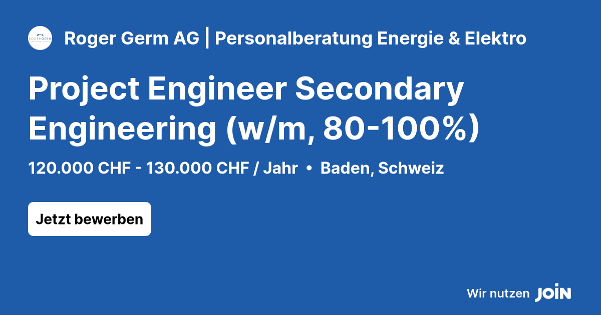 Roger Germ AG | Personalberatung Energie & Elektro (Baden): Project ...