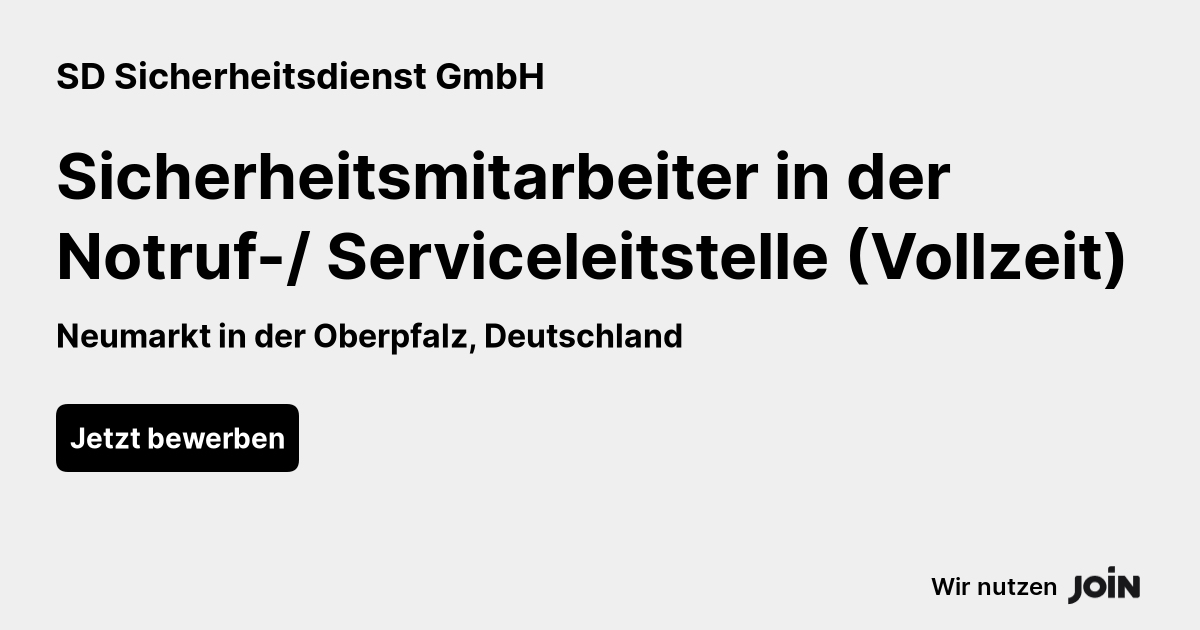 SD Sicherheitsdienst (Neumarkt in der Oberpfalz ...