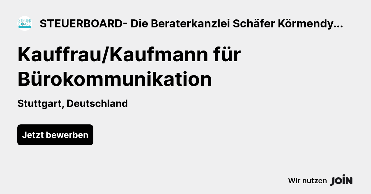 STEUERBOARD- Die Beraterkanzlei Schäfer Körmendy Gruner Steuerberater ...