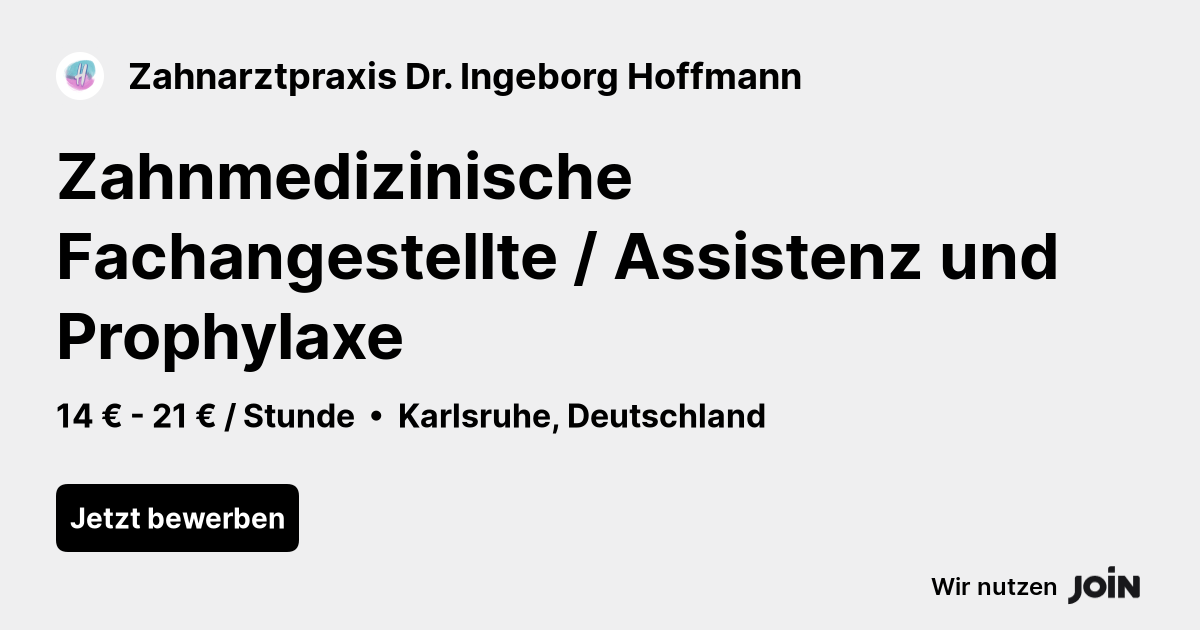 Zahnarztpraxis Dr. Ingeborg Hoffmann (Karlsruhe): Zahnmedizinische ...
