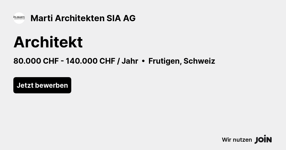 Marti Architekten SIA (Frutigen): Architekt
