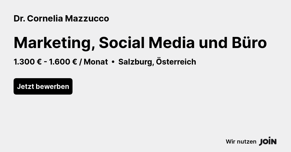 Dr. Cornelia Mazzucco (Salzburg): Marketing, Social Media und Büro