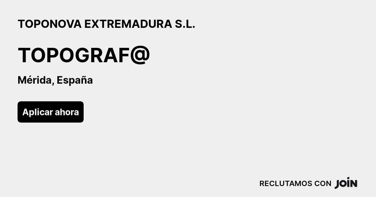 TOPONOVA EXTREMADURA S.L. (Mérida): TOPOGRAF@