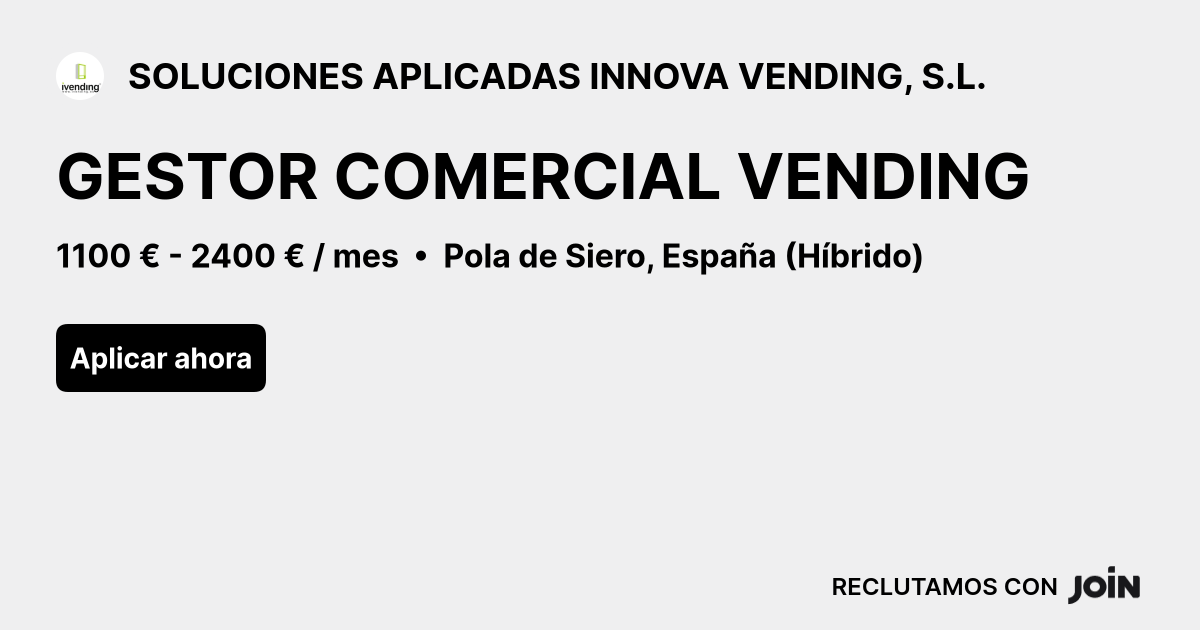 SOLUCIONES APLICADAS INNOVA VENDING, S.L. (Pola de Siero): GESTOR ...