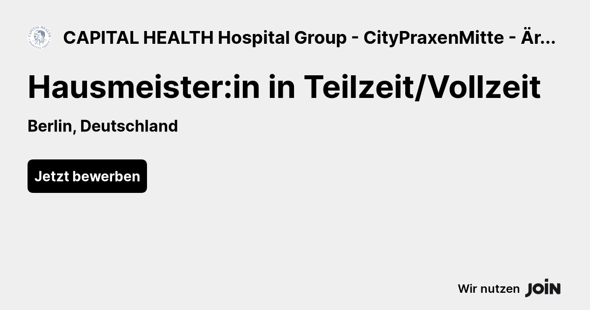 CAPITAL HEALTH Hospital Group - CityPraxenMitte ...