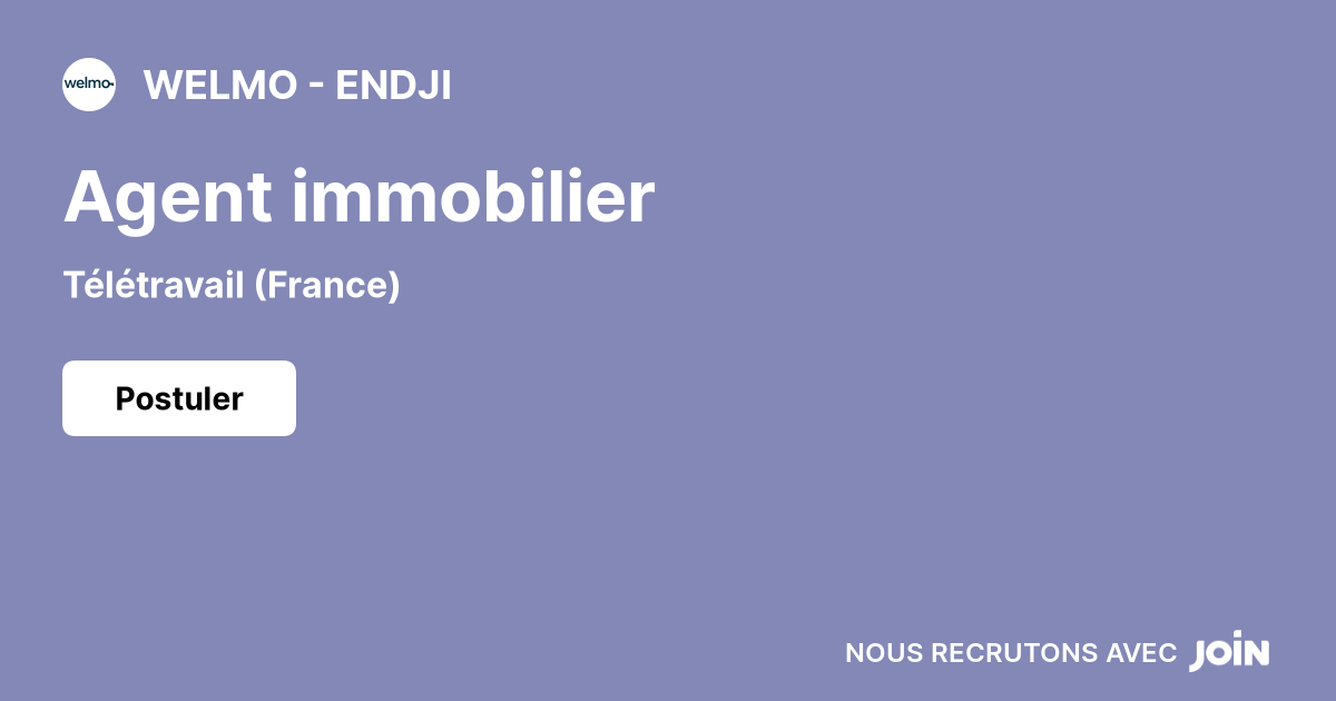 WELMO - ENDJI (Paris): Agent immobilier