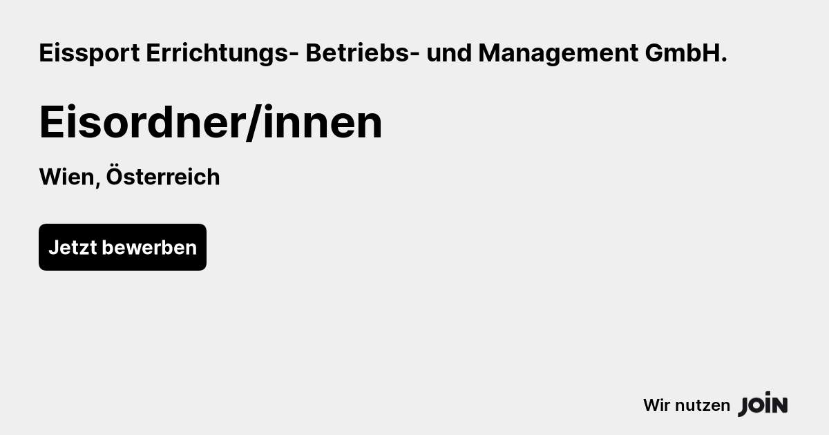 Eissport Errichtungs- Betriebs- und Management GmbH. (Wien): Eisordner ...